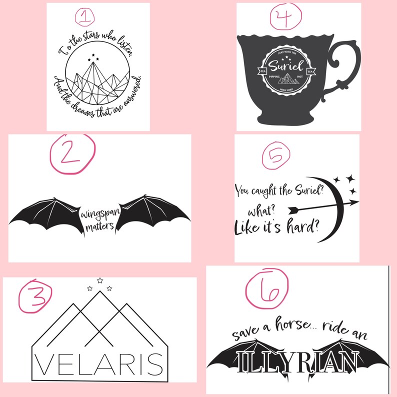 ACOTAR Decals - Etsy