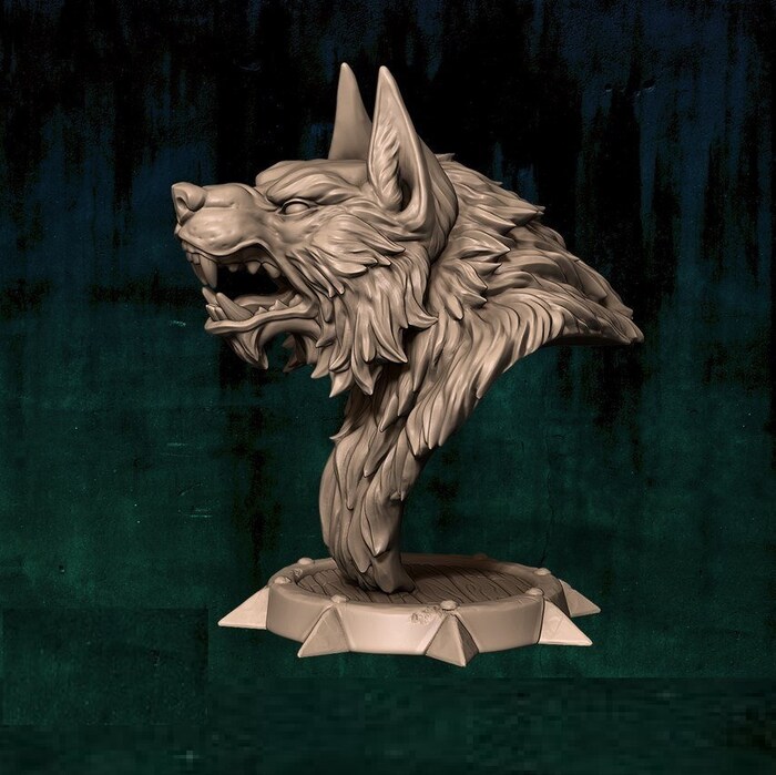Wolf Stl File - Etsy