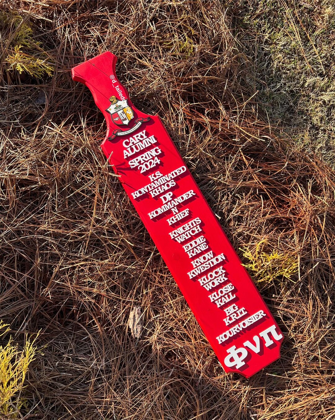 36" Custom Sorority/fraternity Paddle - Etsy