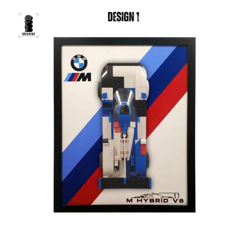 BMW M Hybrid Lego Speed Champions Display | Car Wall Mount Art | Custom ...