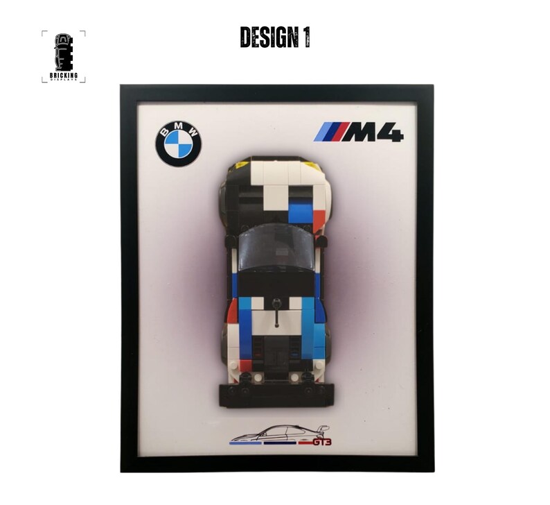 BMW M4 GT3 Lego Speed Champions Display | Car Wall Mount Art | Custom ...