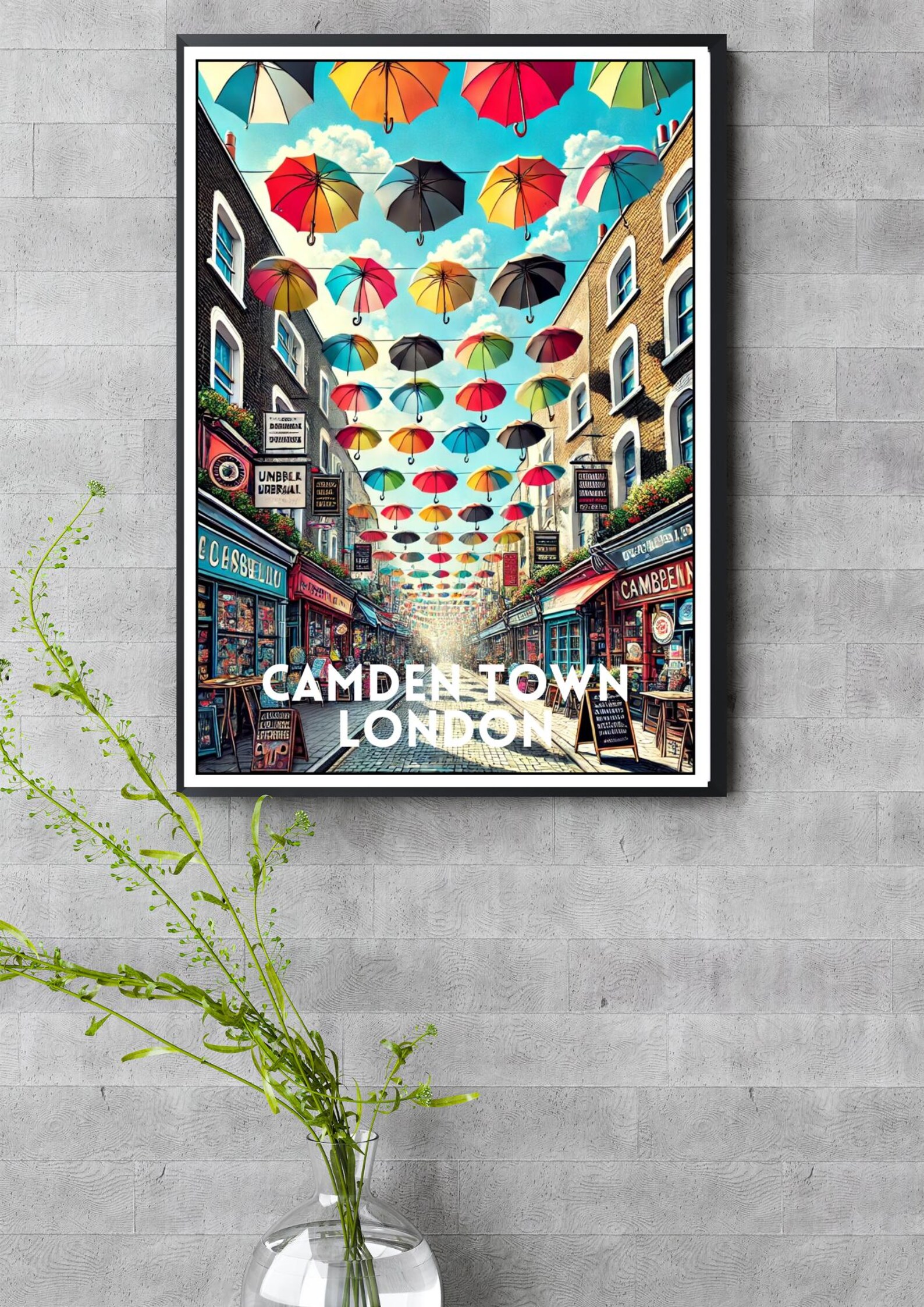 Camden Market Poster, London City Print,london Decor Wall Art,camden ...