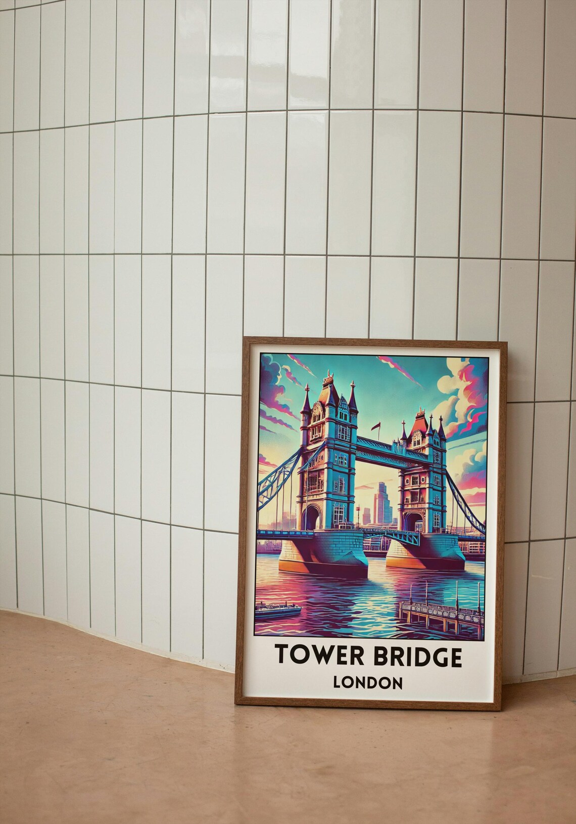 London Tower Bridge Art Poster,london Print, England City Travel Wall ...