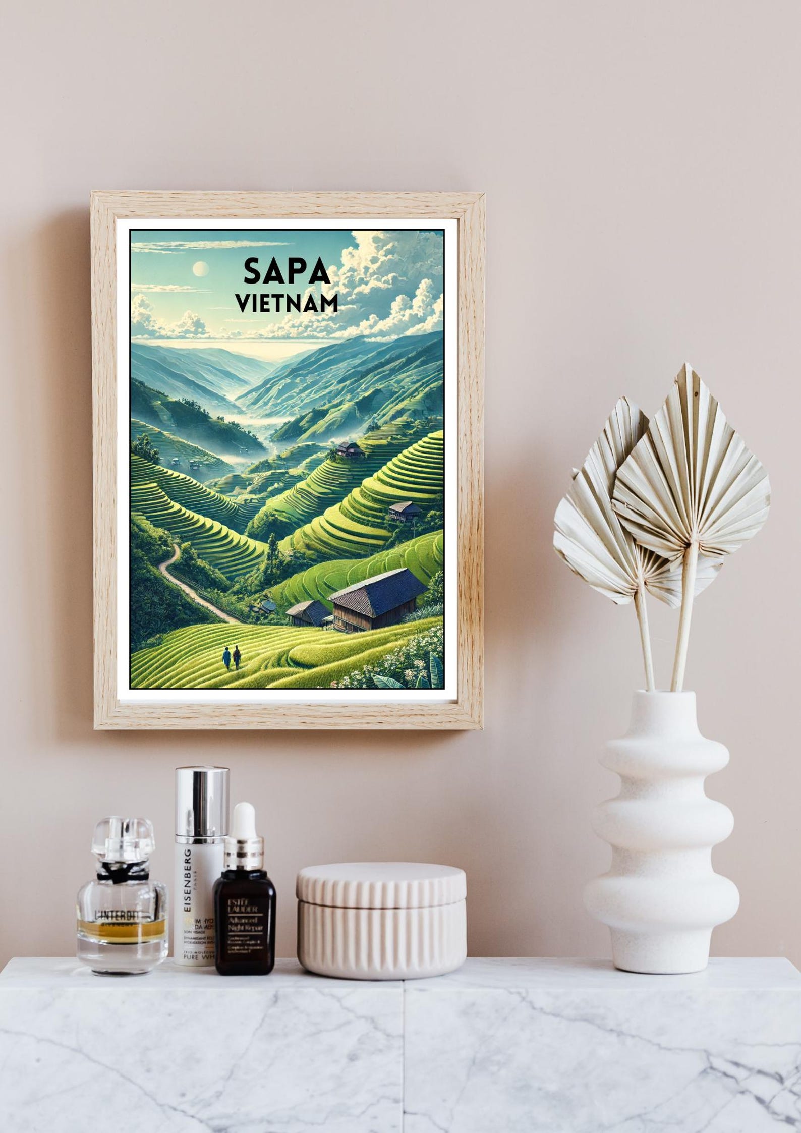 Sapa Vietnam Travel Poster, Vietnam Travel Print,travel Decor Wall Art ...