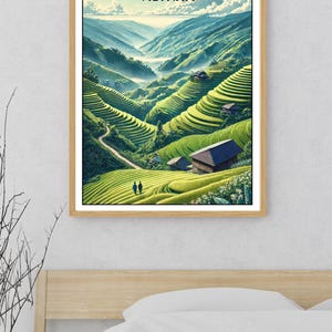 Sapa Vietnam Travel Poster, Vietnam Travel Print,travel Decor Wall Art ...