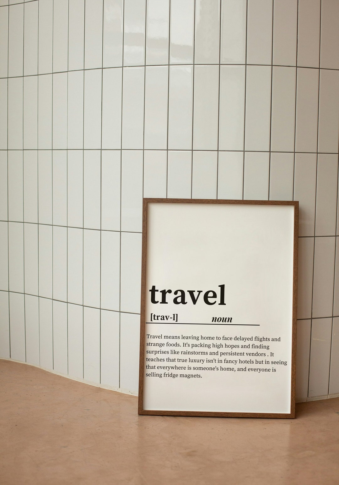 Travel Definition Print, Definition Poster, Dictionary Quote, Text Wall ...