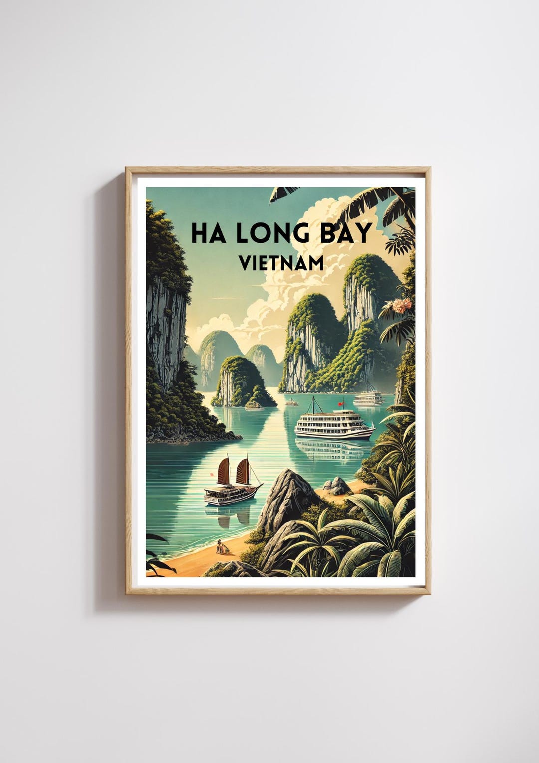 Ha Long Bay Vietnam Travel Poster, Vietnam Travel Print,travel Decor ...
