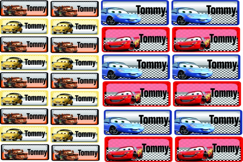 School Label Sticker Name, Custom Name Sticker, Back to School Stickers ...