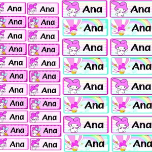School Label Sticker Name, Custom Name Sticker, Back to School Stickers ...
