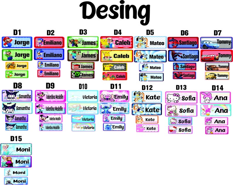 School Label Stickers Waterproof Labels Name Labels Preschool Labels ...