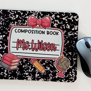 Teacher Mouse Pad, Personalized Teacher Gifts, Custom Teacher Mouse Pad ...