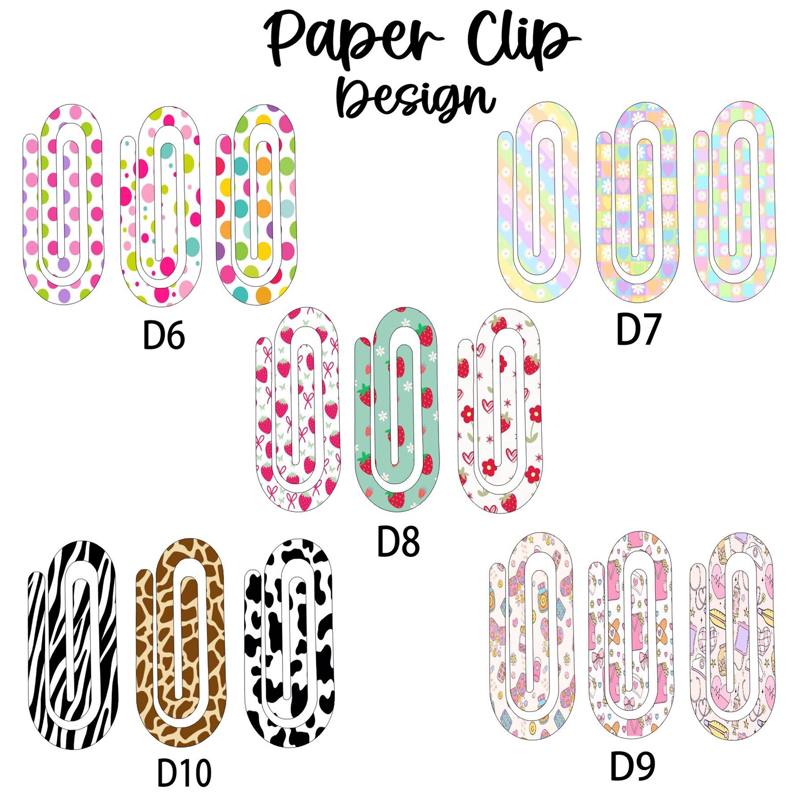 Teacher Paperclip, Custom Jumbo Paperclip, Acrylic Paperclip, Set 3 ...