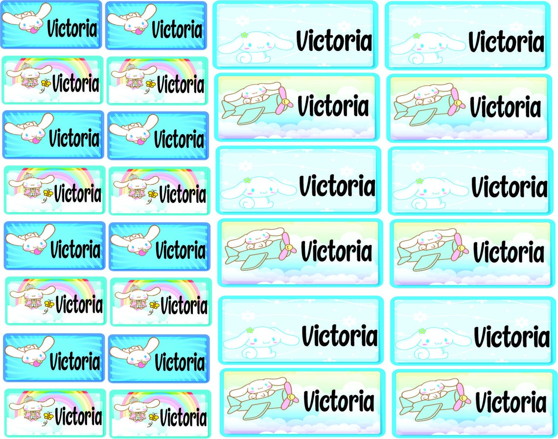 School Label Sticker Name, Custom Name Sticker, Back to School Stickers ...