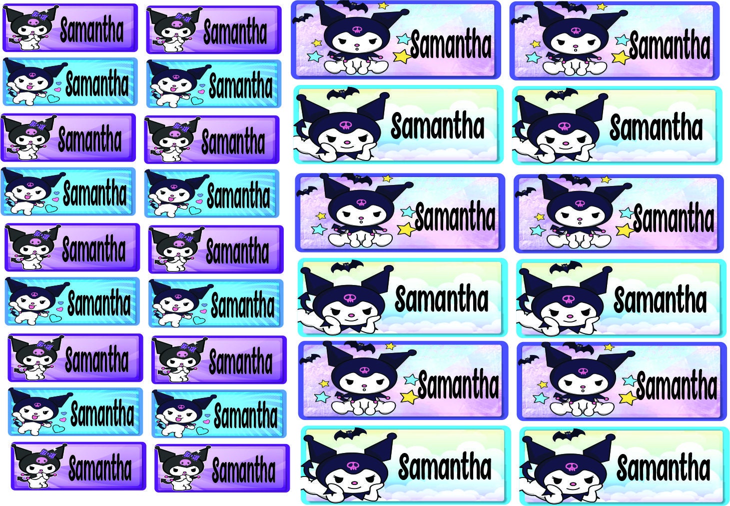 School Label Sticker Name, Custom Name Sticker, Back to School Stickers ...