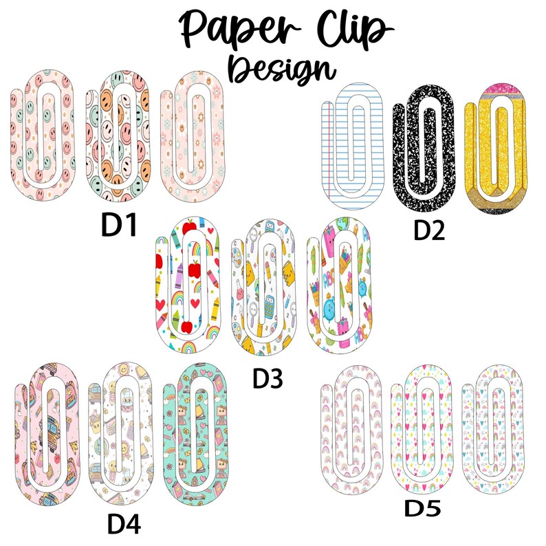 Teacher Paperclip, Custom Jumbo Paperclip, Acrylic Paperclip, Set 3 ...