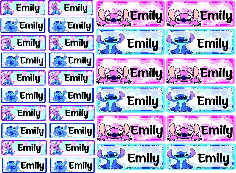 Back to School,custom Name Sticker, Name Sticker Label,back to School ...