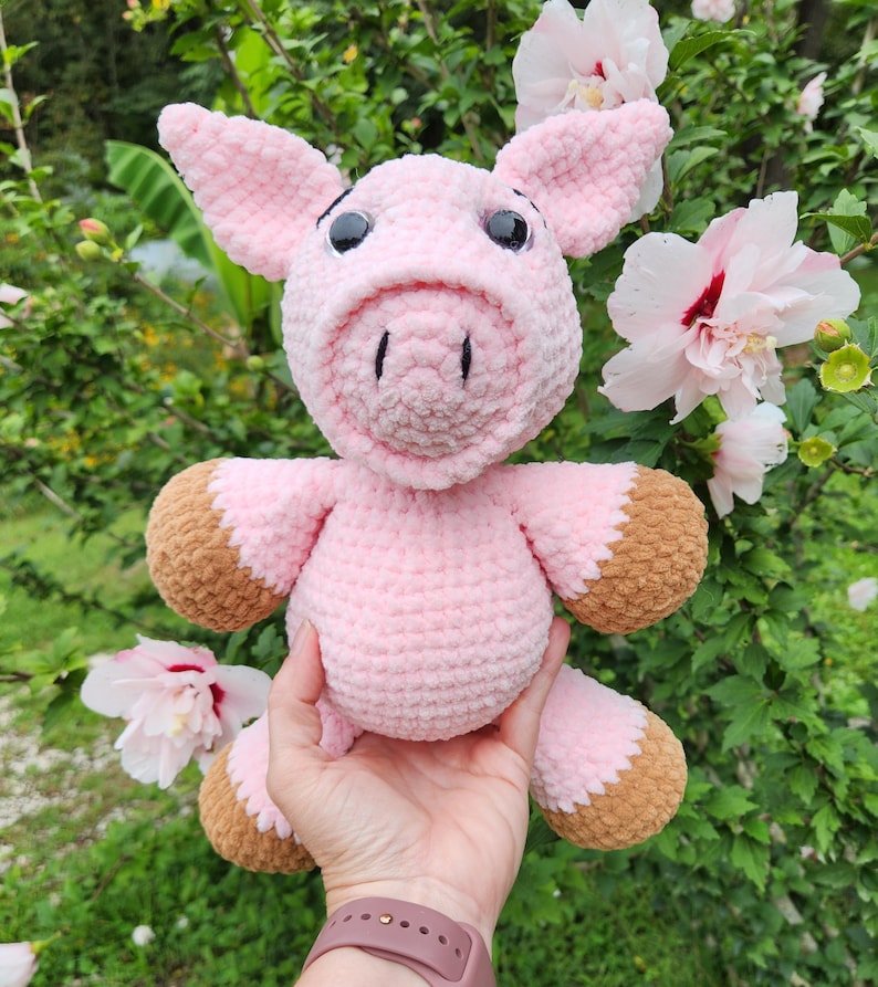 Petunia Pig Crochet Pattern With Spotted Pig Mod - Etsy