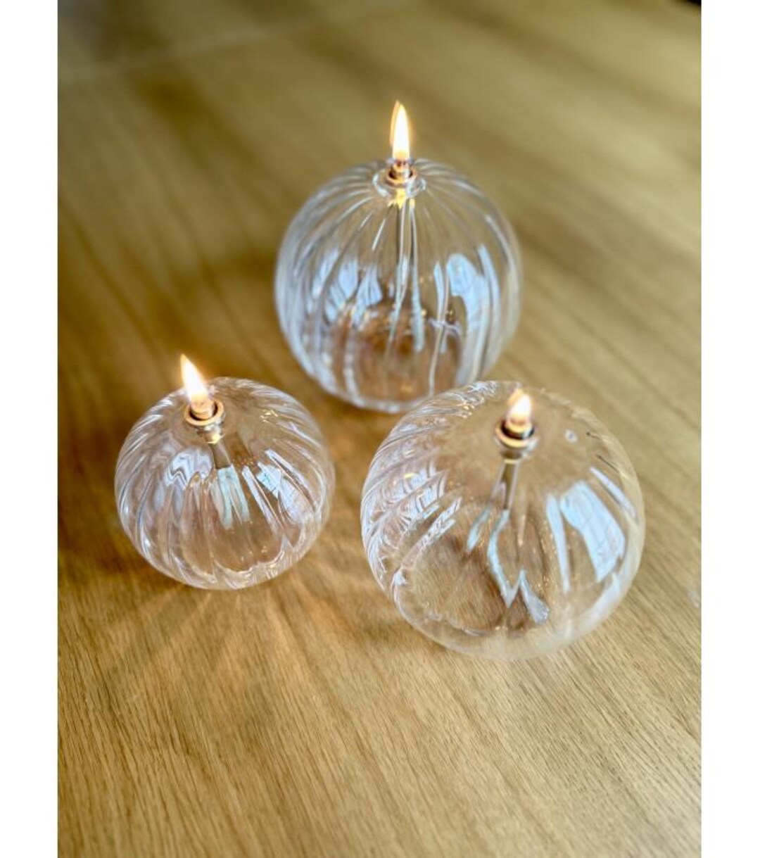 Bazardeluxe - Round & Ribbed Oil Lamp S - Etsy Australia
