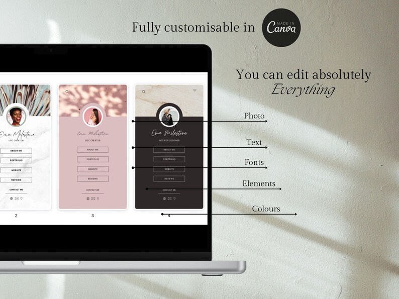 Link in Bio for UGC Creator Landing Page Ugc Canva Template for Ugc ...