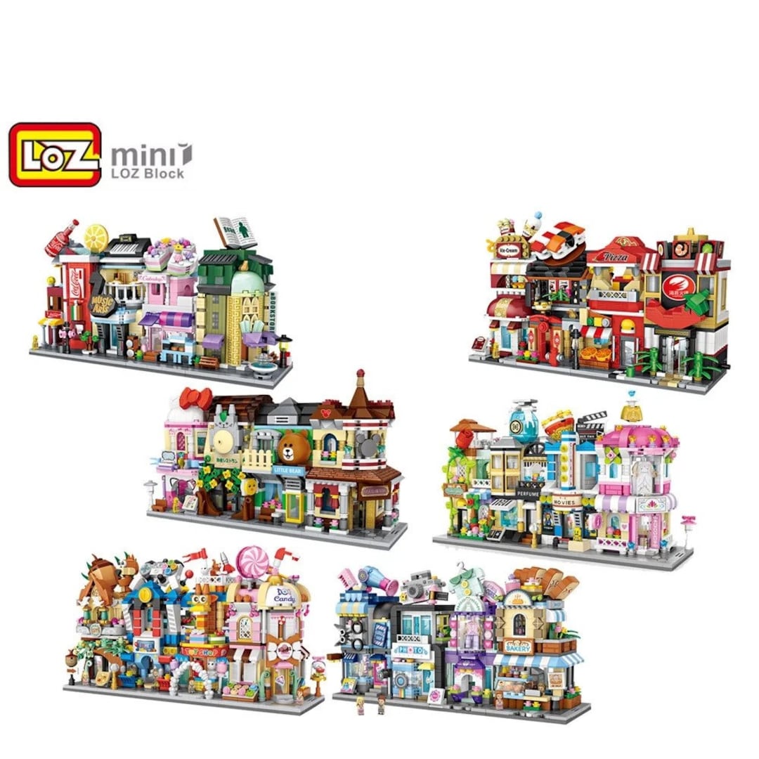 LOZ Street Mini Building Blocks: Japanese Kawaii Micro Bricks - Etsy