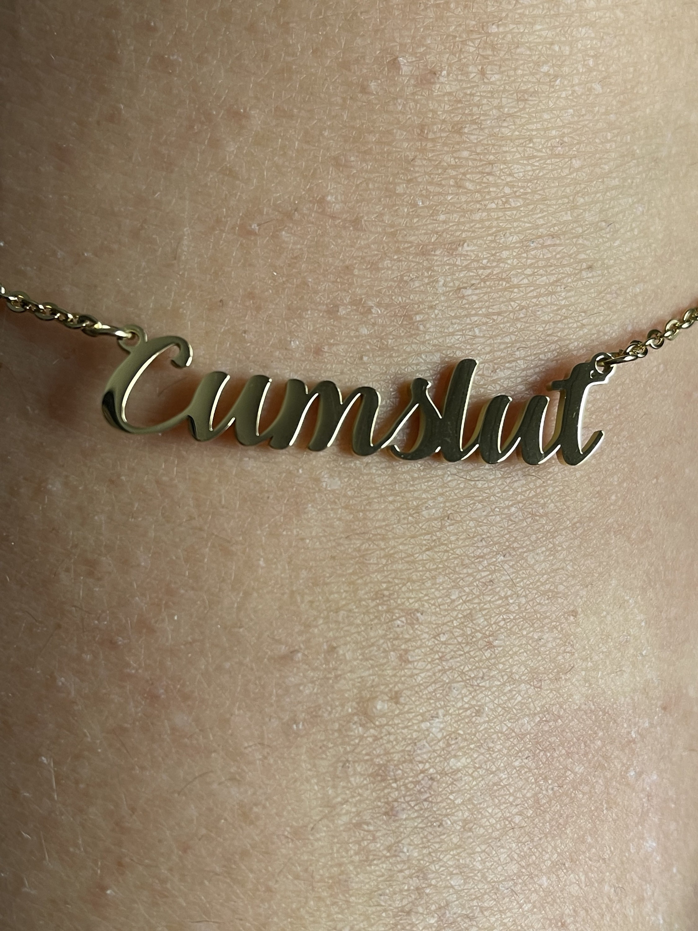 Cumslut Necklace - Etsy