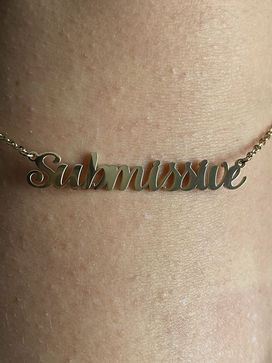 Submissive Necklace - Etsy