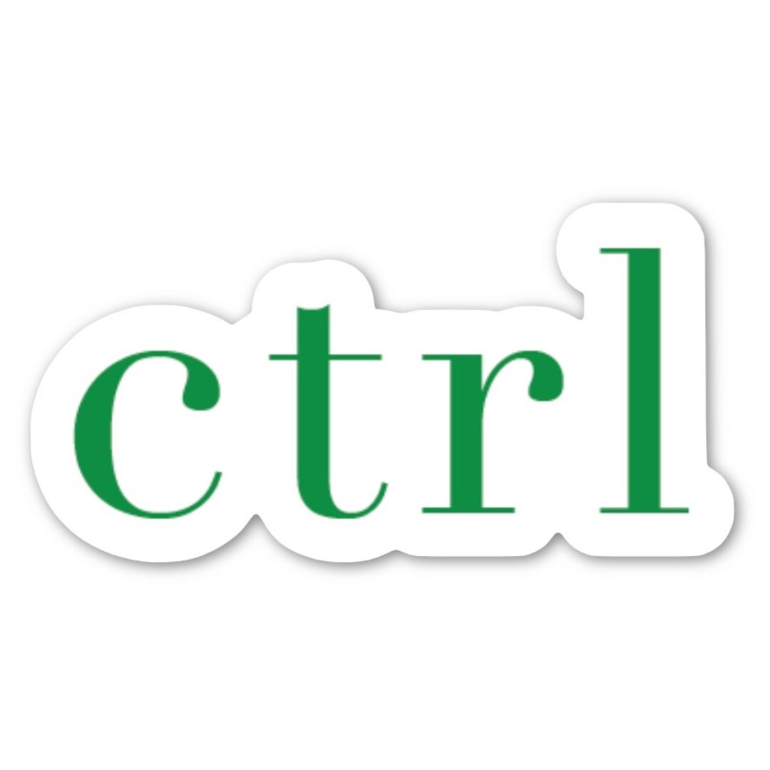 CTRL Sticker in Green 2.2 X 1.1 - Etsy