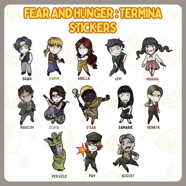 Fear and Hunger - Etsy