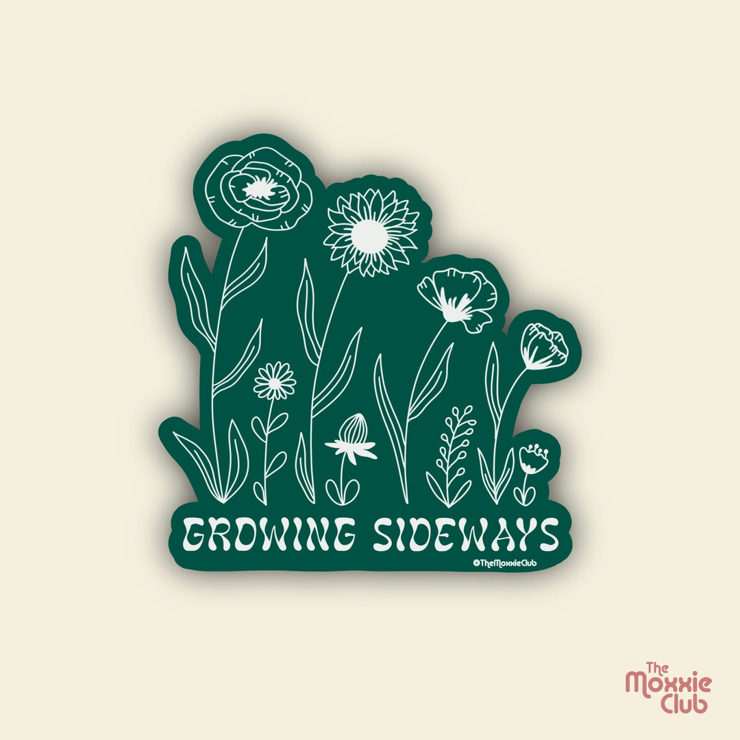 Growing Sideways Sticker, Music Festival - Etsy