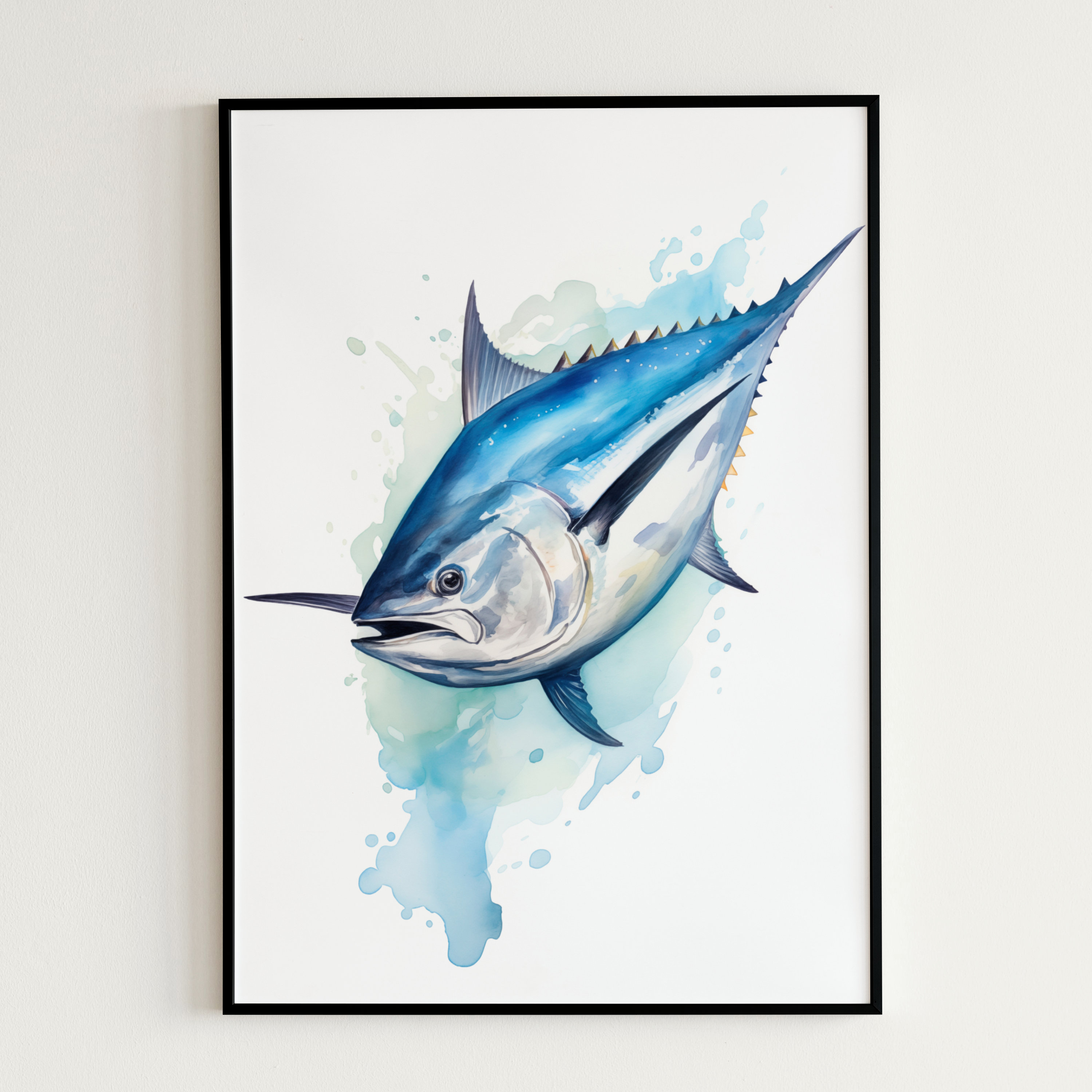 Tuna Wall Art Watercolor Tuna Wall Decor Kids Room Printable Poster ...