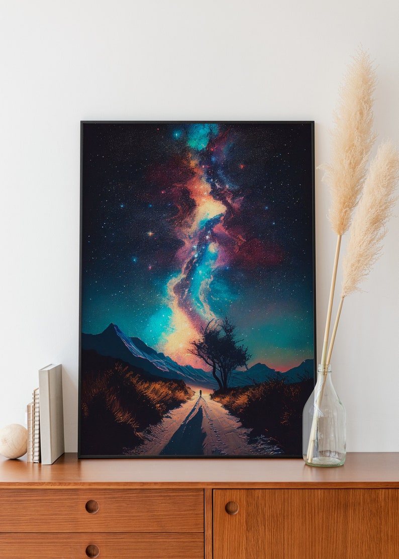 Printable Milky Way Digital Download Milky Way Wall Art Galaxy Digital ...