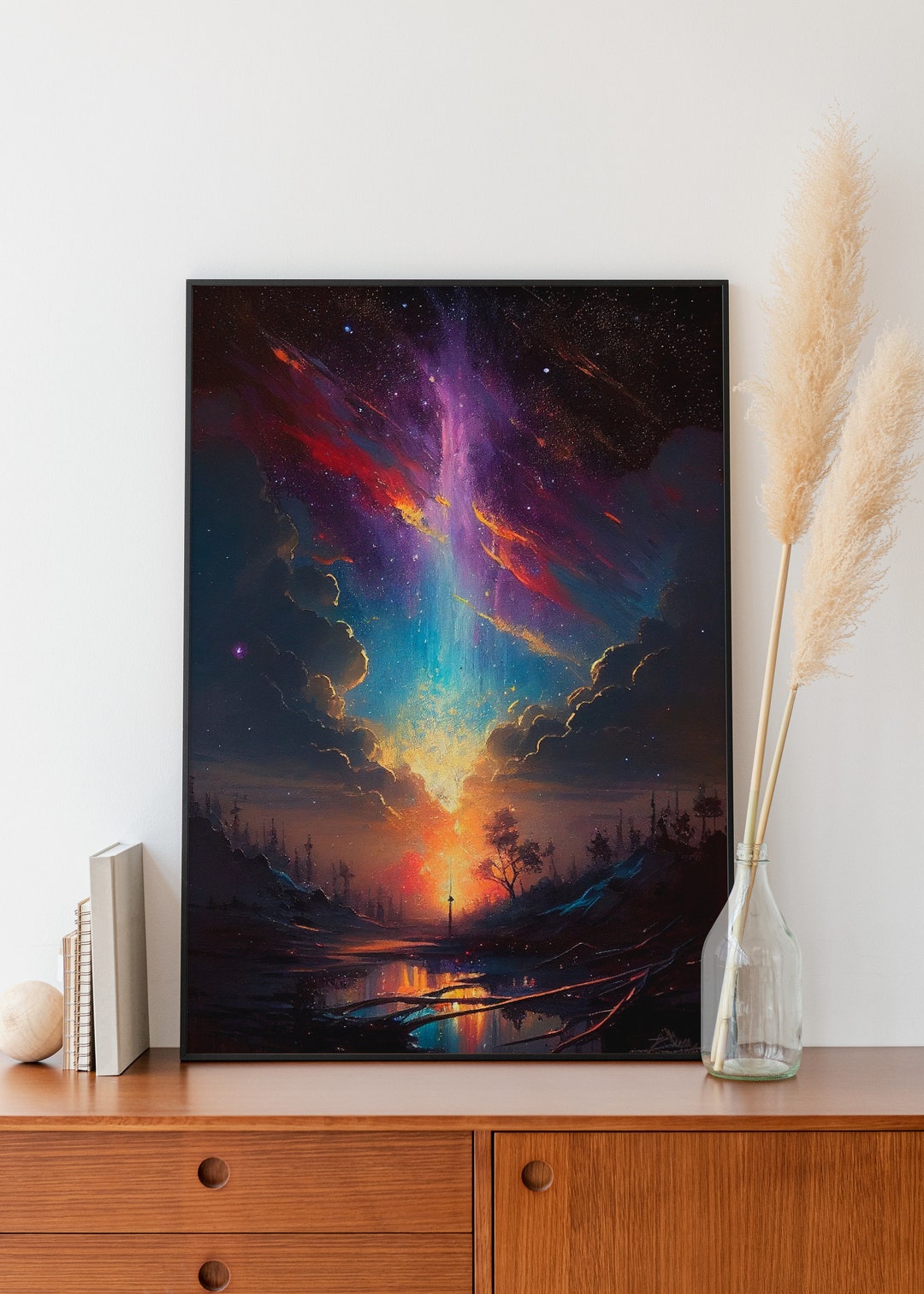 Night Sky Digital Download Milky Way Wall Art Galaxy Digital Print ...