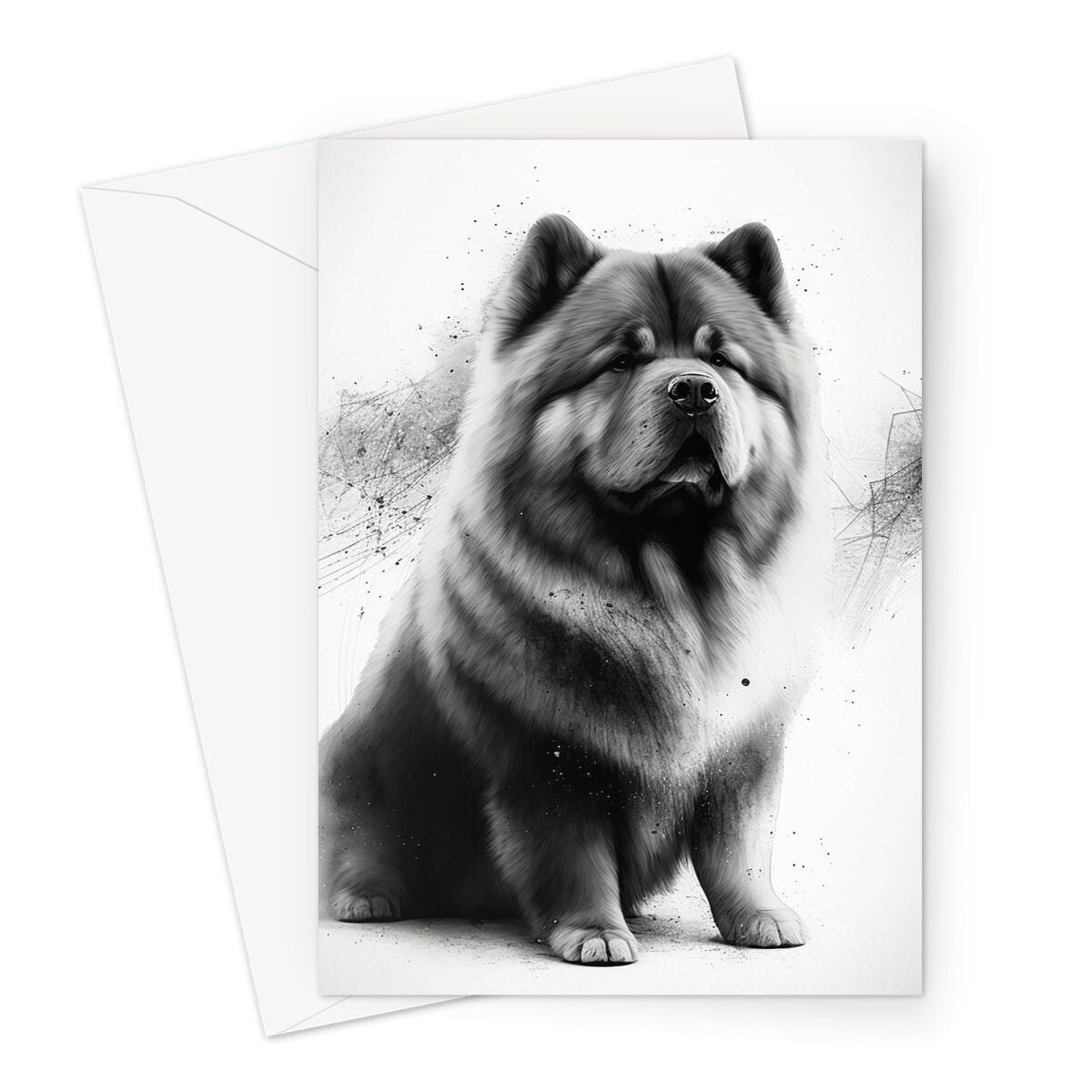 Dog Chow Chow Pencil Drawing Print A4 Size Artwork Signed