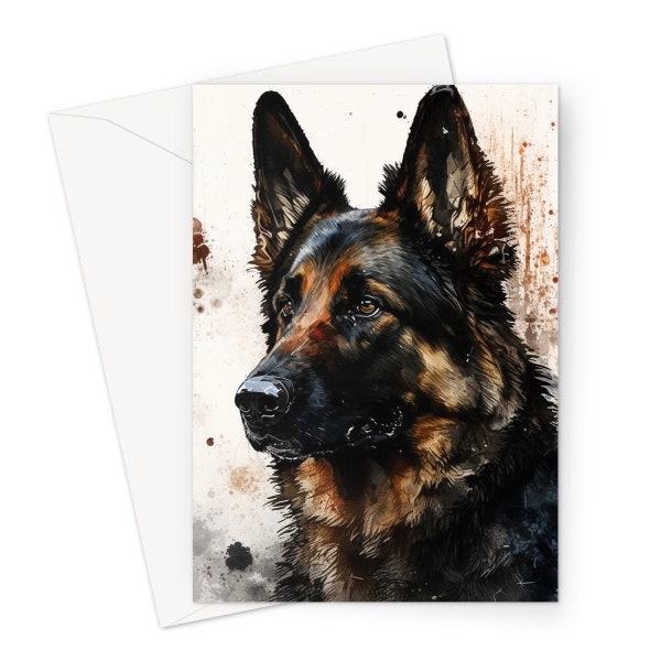 German Shepherd Card - Etsy