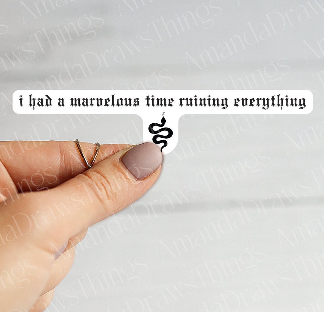 I Had A Marvelous Time Sticker Water Resistant - Etsy