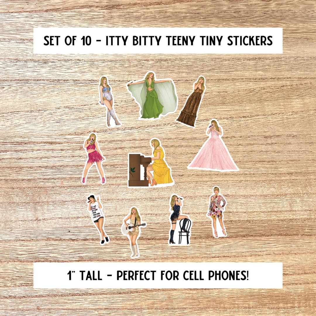 Set of 10 TEENY TINY Mini Stickers Water Resistant Perfect - Etsy