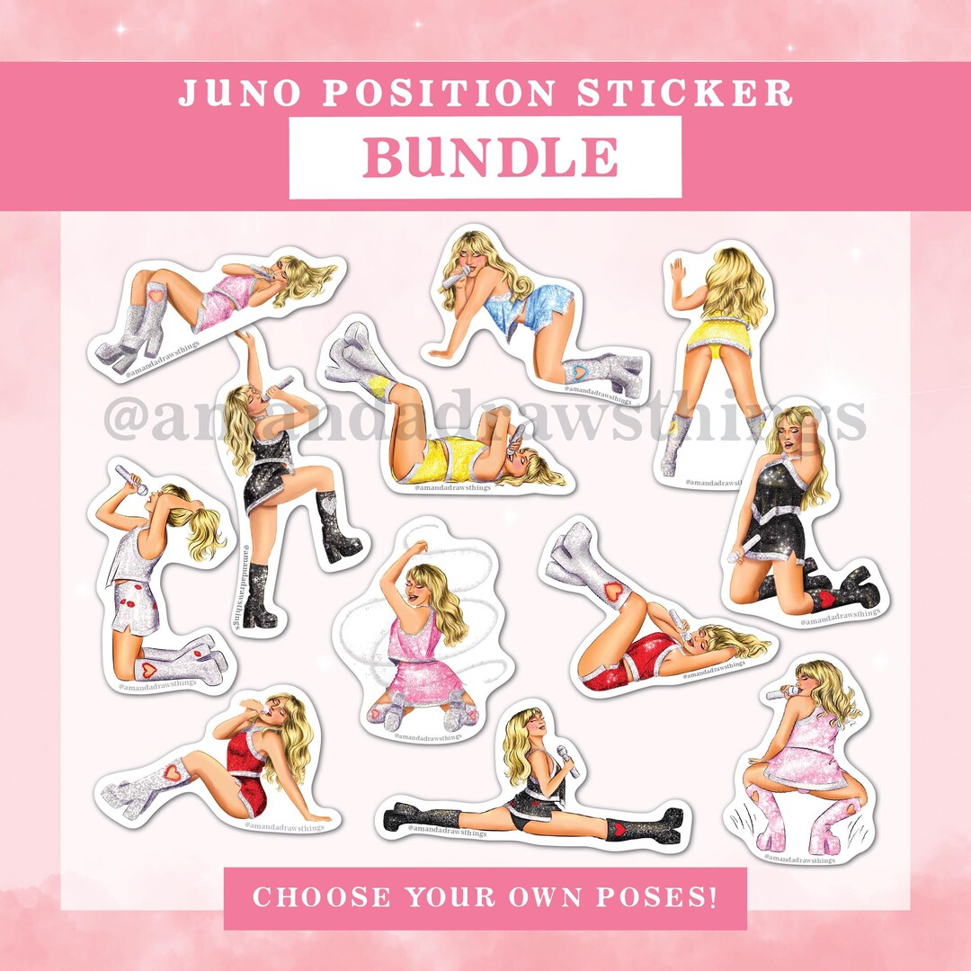 Juno BUNDLE Choose Your Poses Tour Outfit Sparkly Water Resistant Vinyl Sticker - Etsy