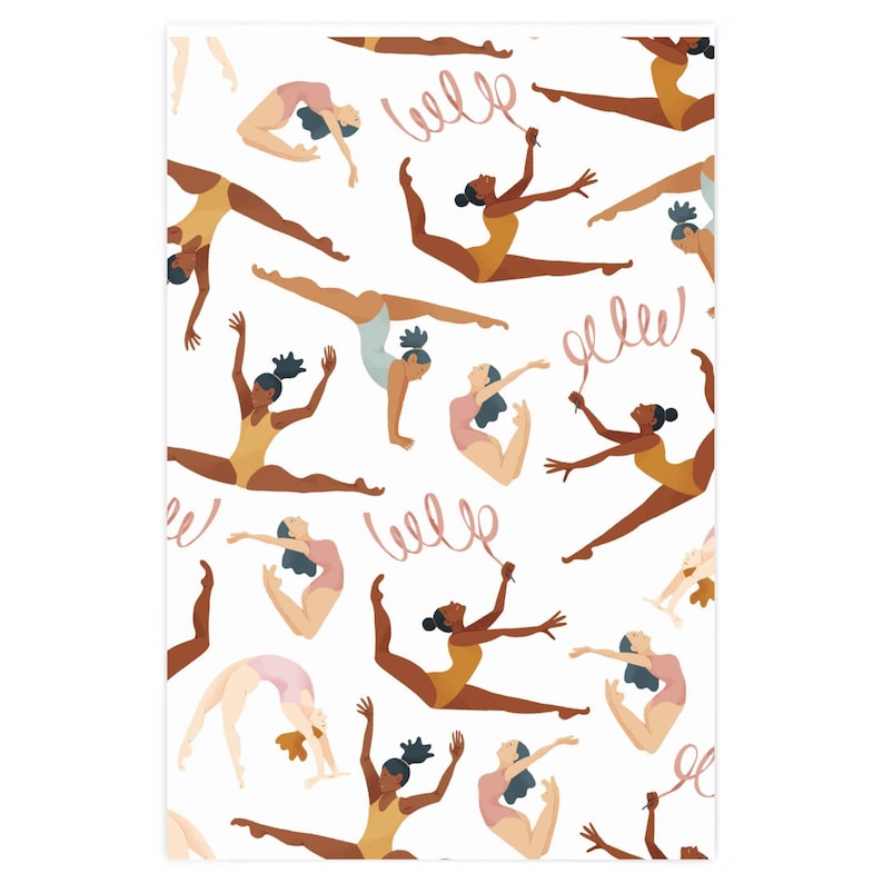 Gymnastics Wrapping Paper - Etsy