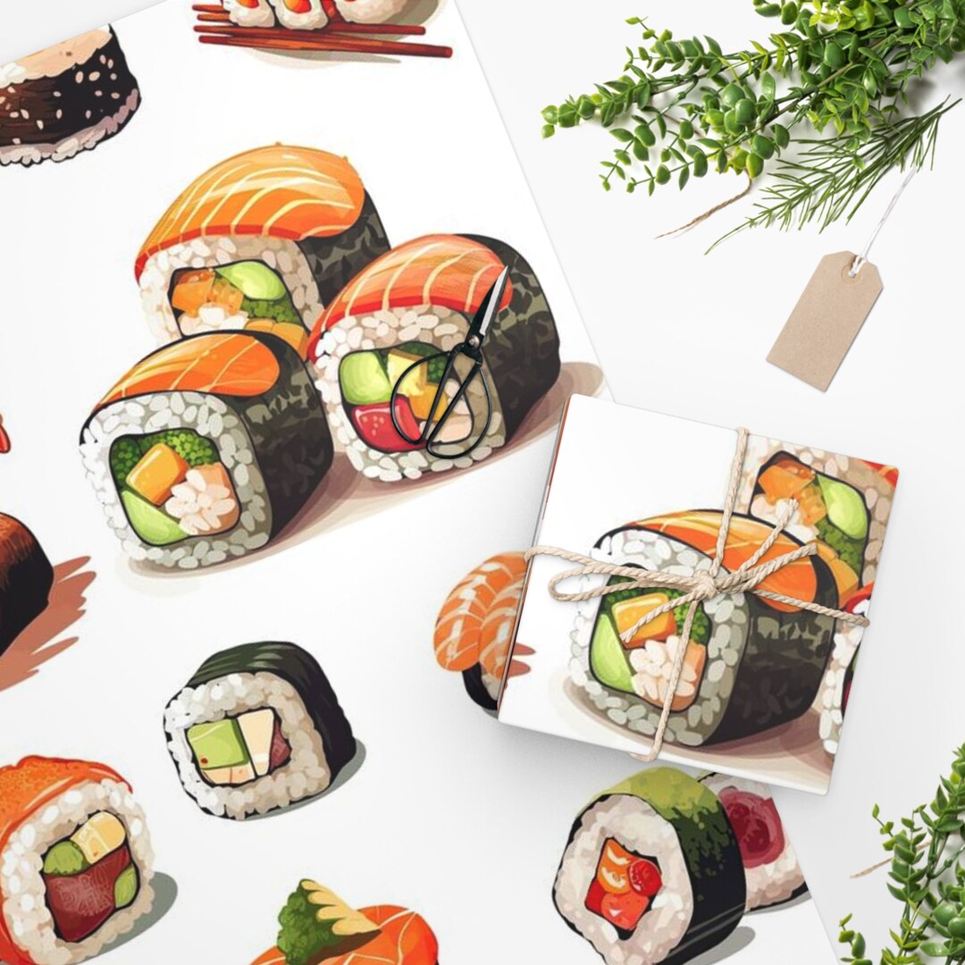 Sushi Wrapping Paper - Etsy