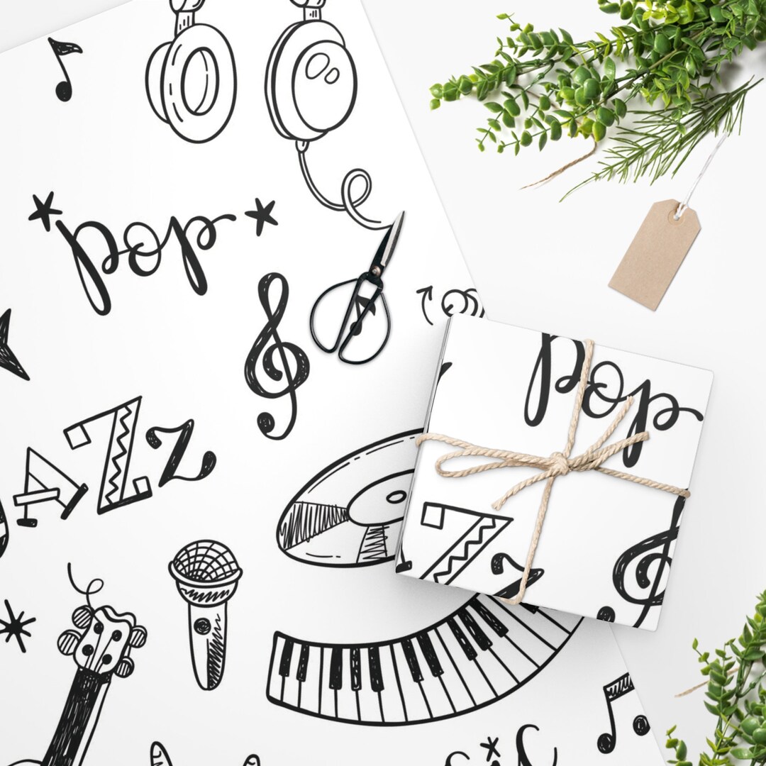 Musical Wrapping Paper - Etsy