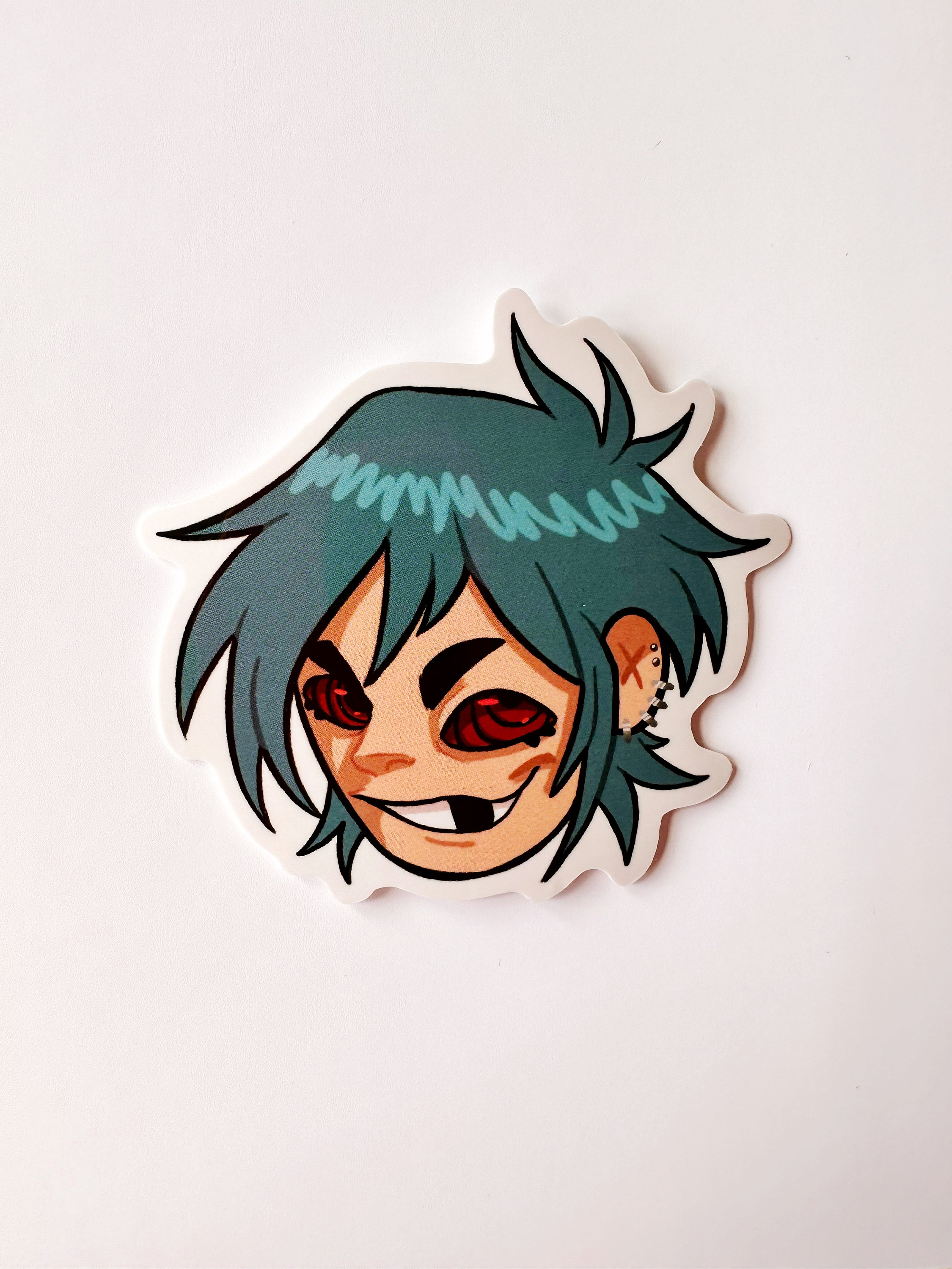 Gorillaz Inspired Edgy 2D Sticker - Etsy
