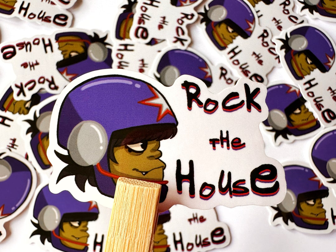 Gorillaz Inspired Murdoc Rock the House Sticker - Etsy