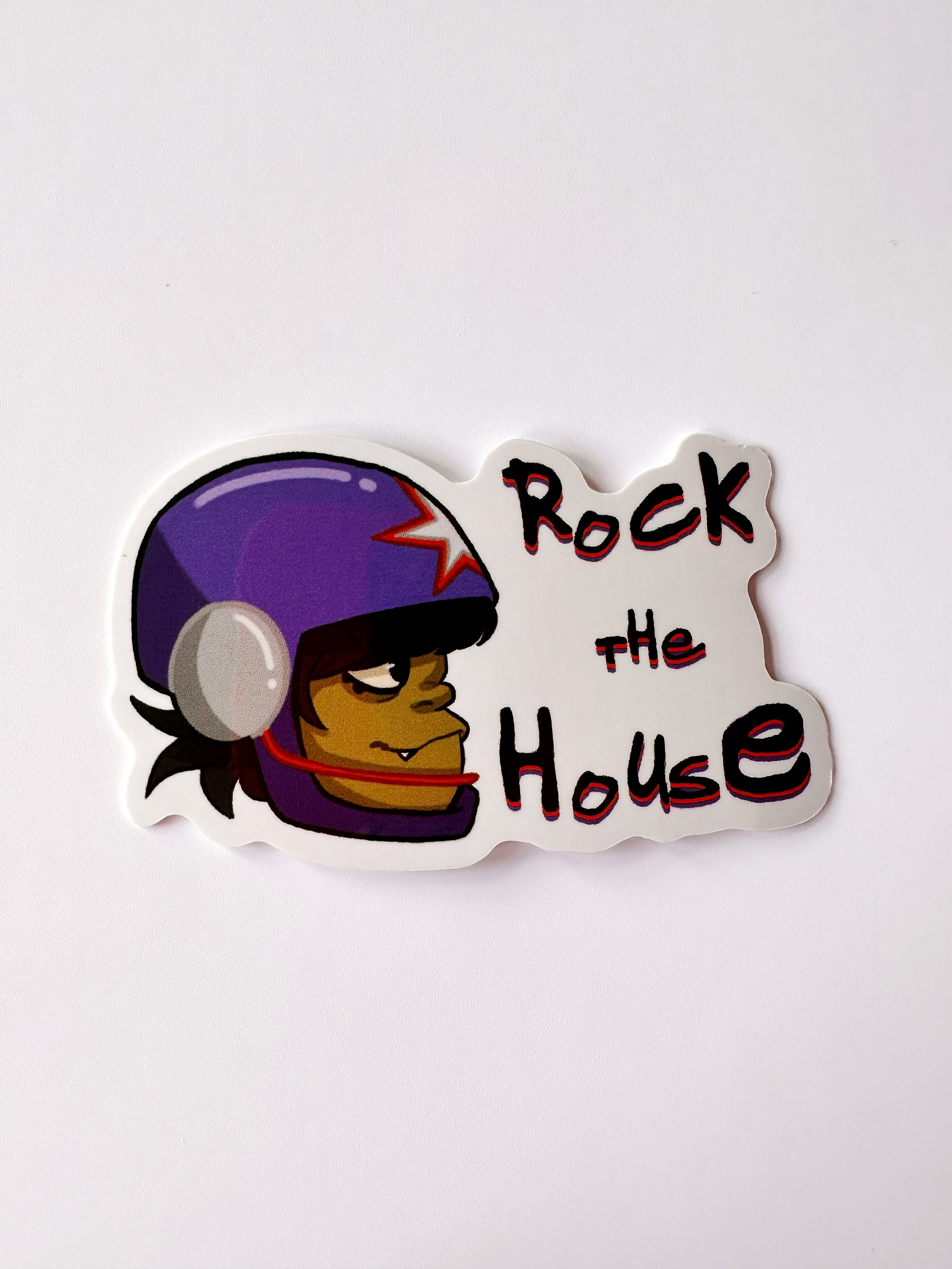 Gorillaz Inspired Murdoc Rock the House Sticker - Etsy