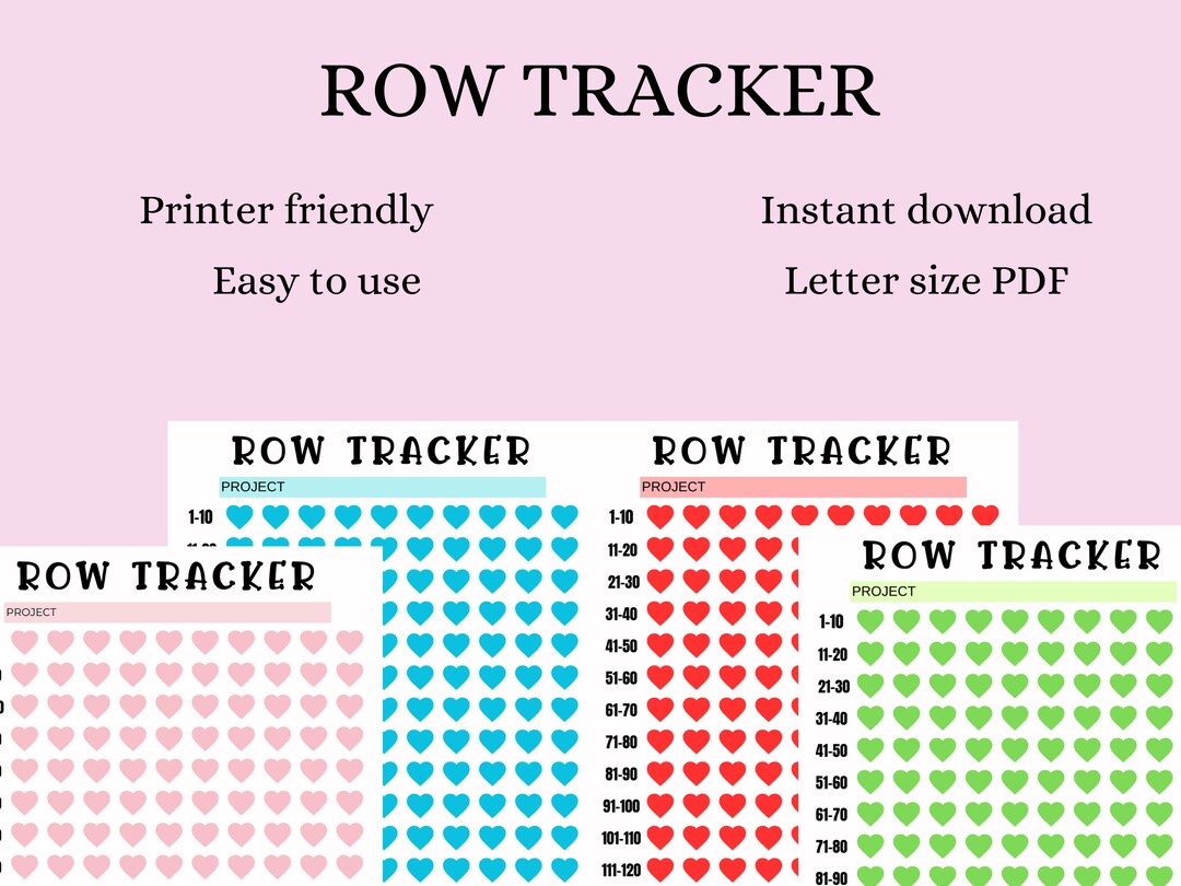 Row Counter Tracker for Crochet Knitting Projects Machines Blankets and ...