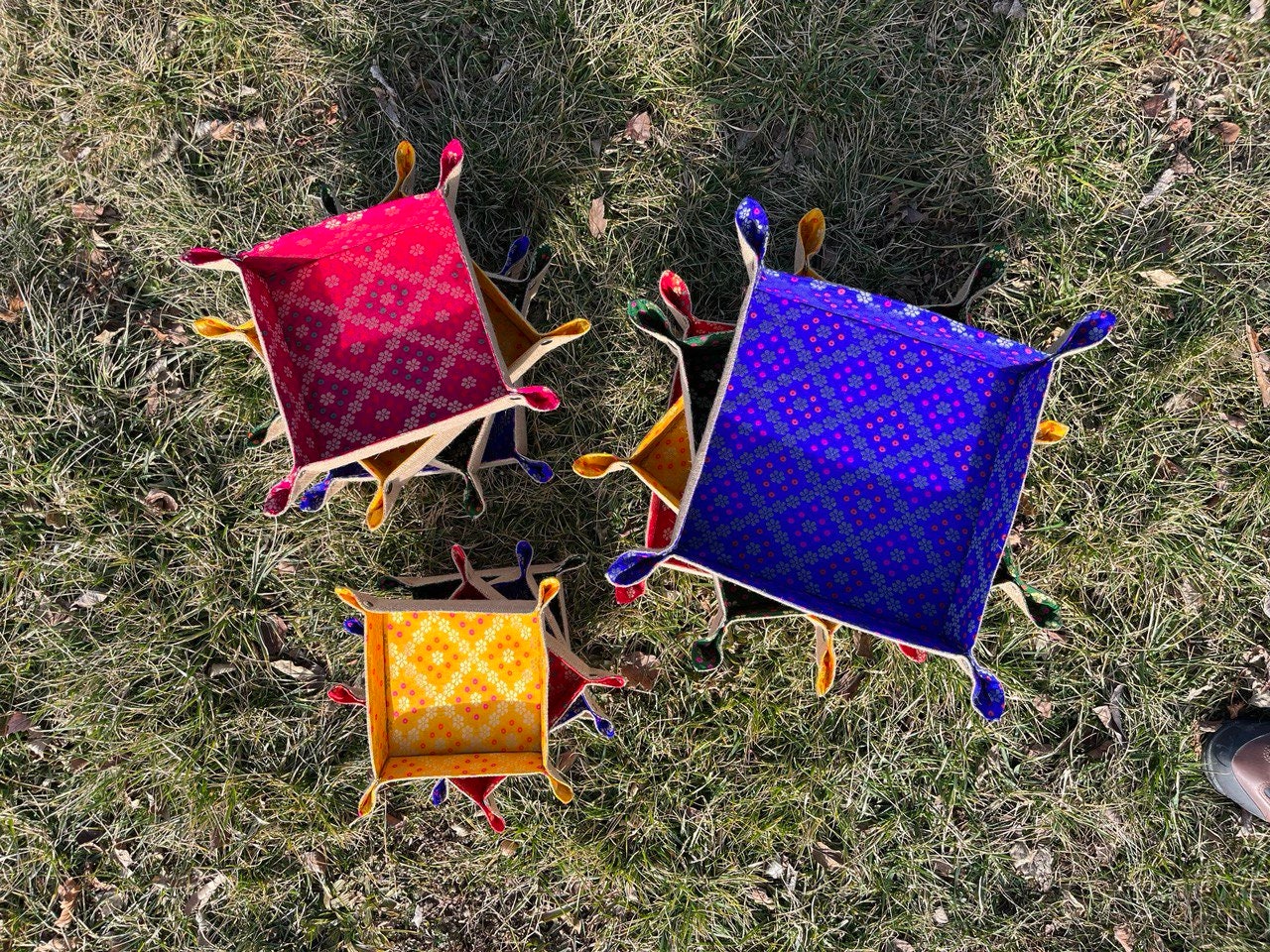 Indian Wedding Tray Silk Burlap Eco-friendly Chaab - Etsy