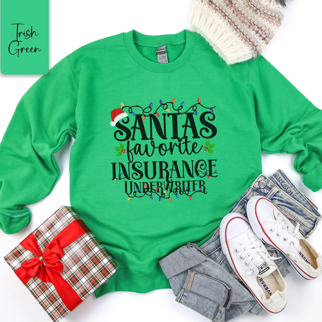 Insurance Underwriter Christmas Sweatshirt | Insurance Marketing for ...