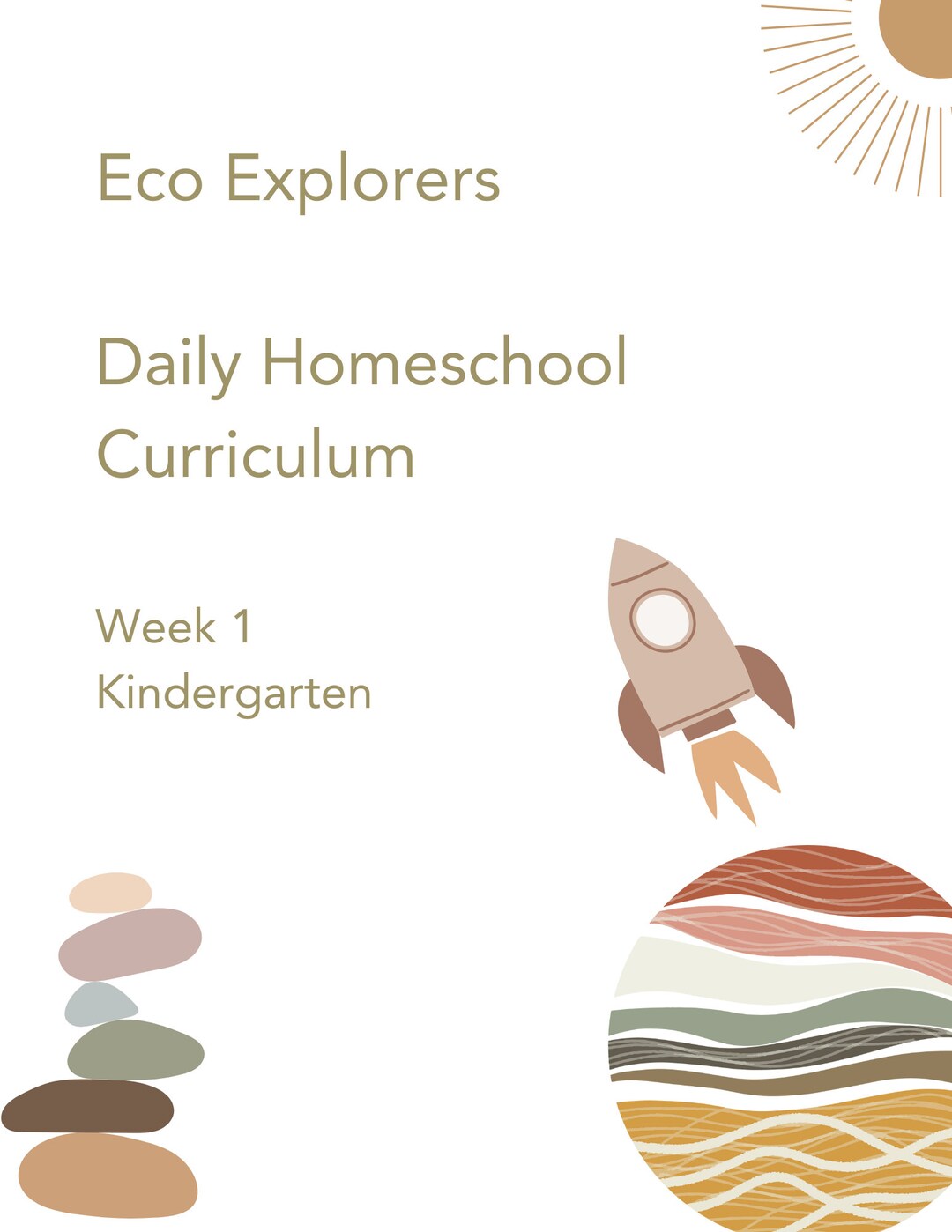 Eco Explorers Homeschool 1 Week Guide: All About Me! Theme - Etsy