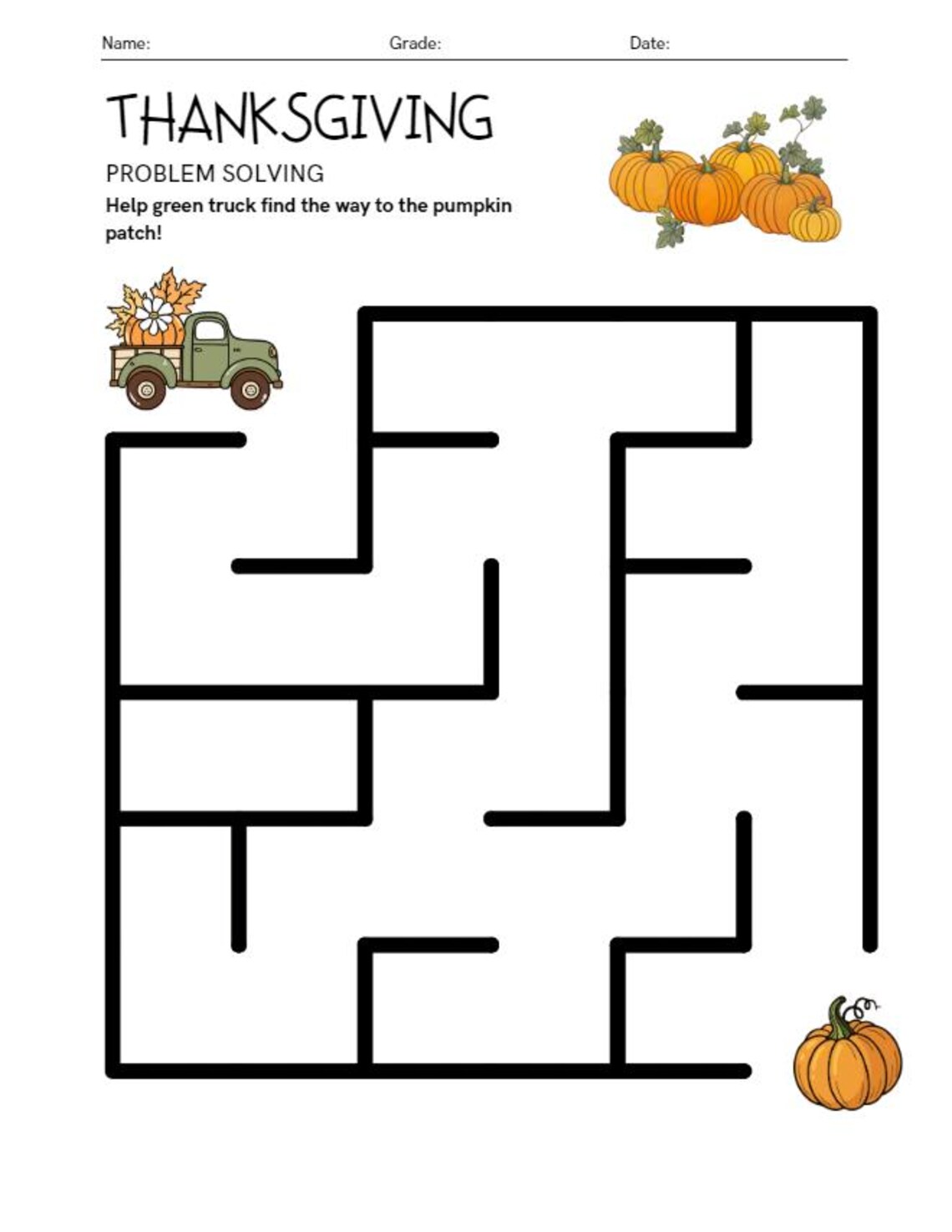 Thanksgiving STEM Activity Packet: Reading, Math, Art (grades K-2) (PDF ...