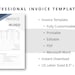 Invoice Template, Professional, Customizable, Editable, Printable ...