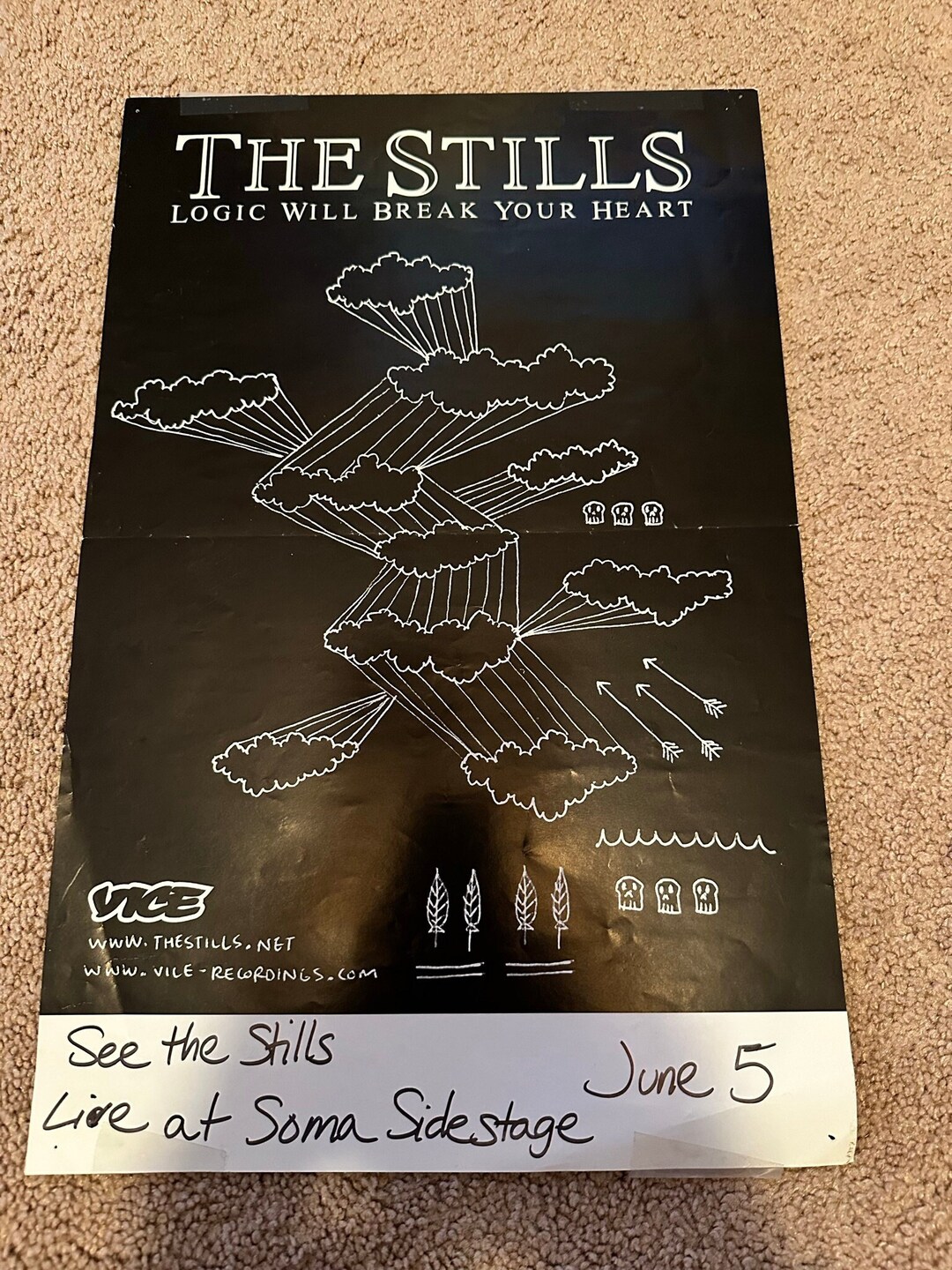 Vintage the Stills Tour Poster Emo Get up Kids Death Cab for Cutie ...